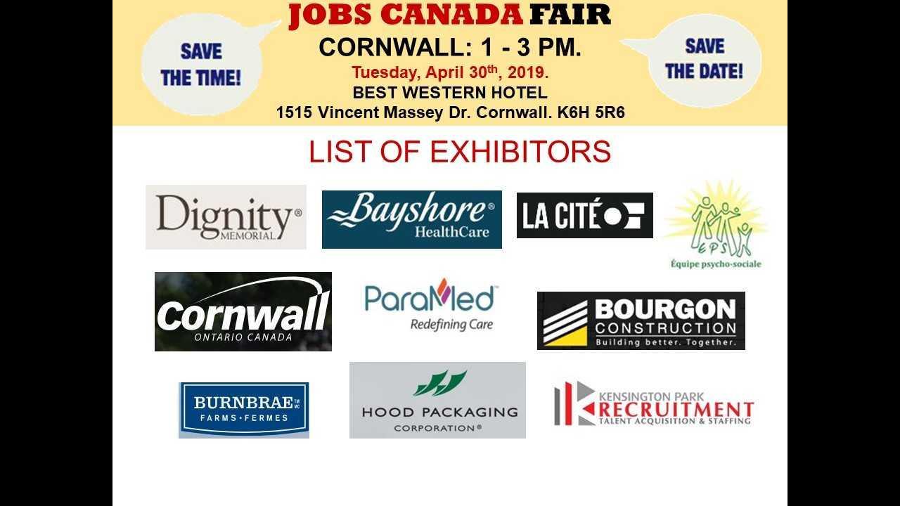 Cornwall (Apr 2020), Cornwall Job Fair, Cornwall Canada - Trade Show