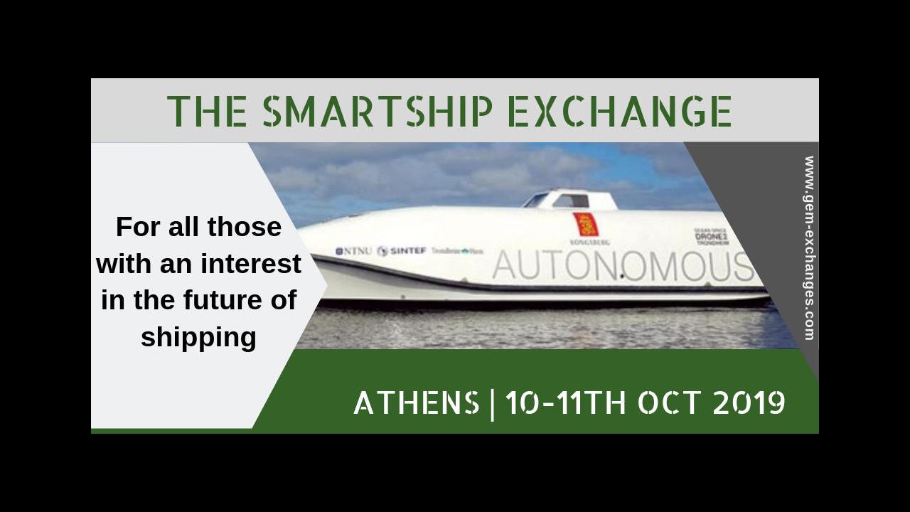 SmartShip (Oct 2019), The SmartShip Exchange, Athens Greece - Conference