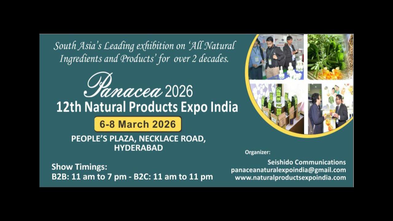 Panacea Natural Products Expo India (Mar 2026), Hyderabad India - Trade ...