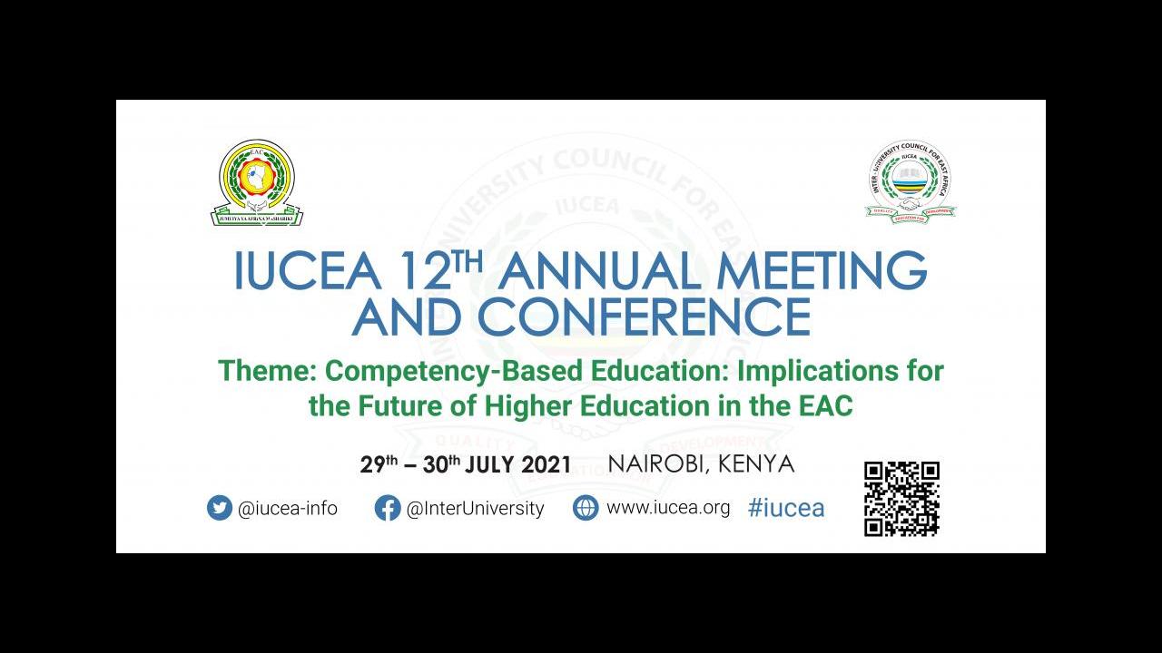 IUCEA (Jul 2021), IUCEA Conference and Annual Meeting, Online - Conference