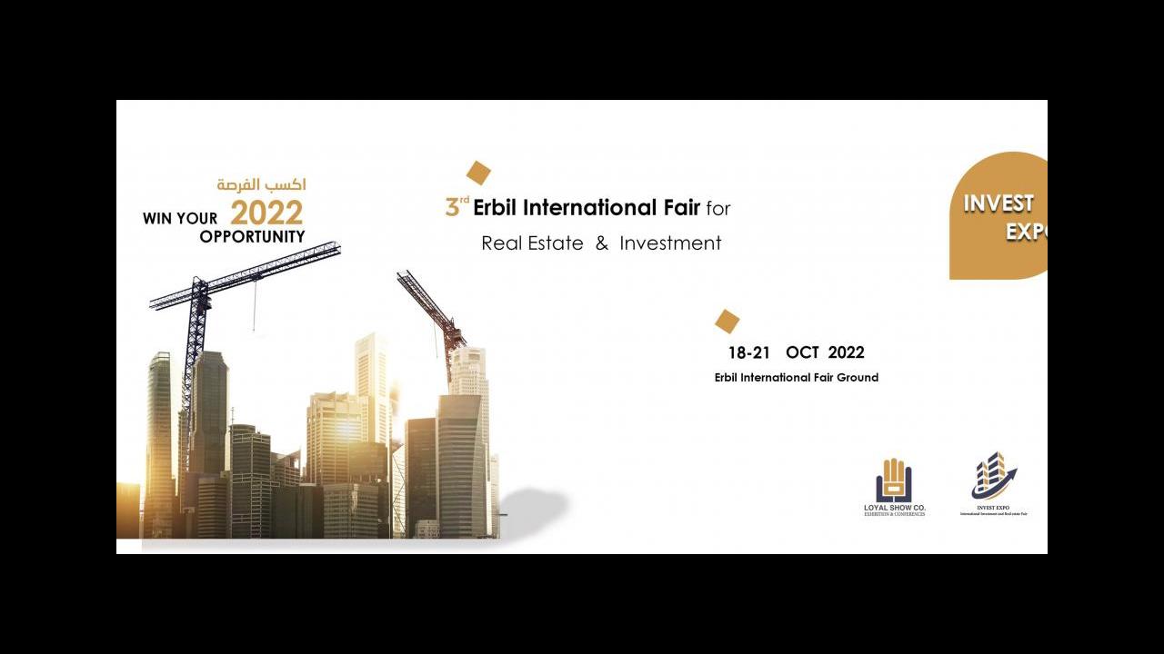 IREIF (Aug 2022), Invest Expo, Erbil Iraq - Trade Show