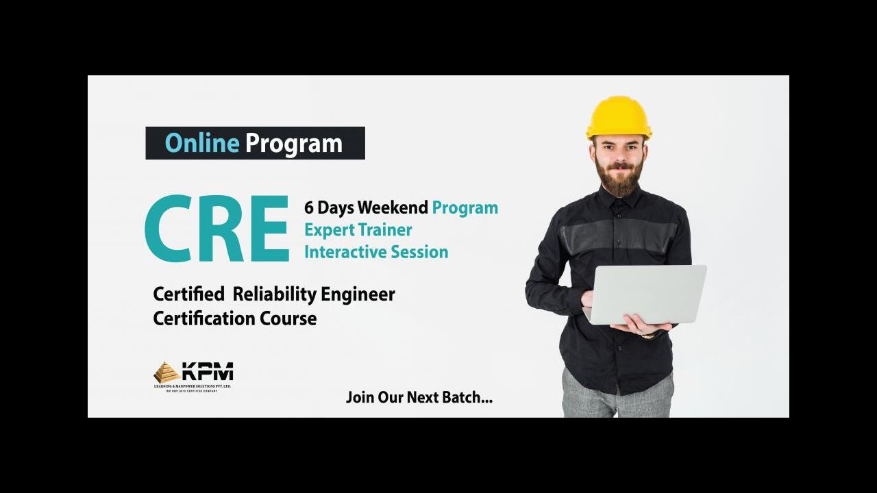 CRE (Jul 2022), Certified Reliability Engineer - CRE Certification ...