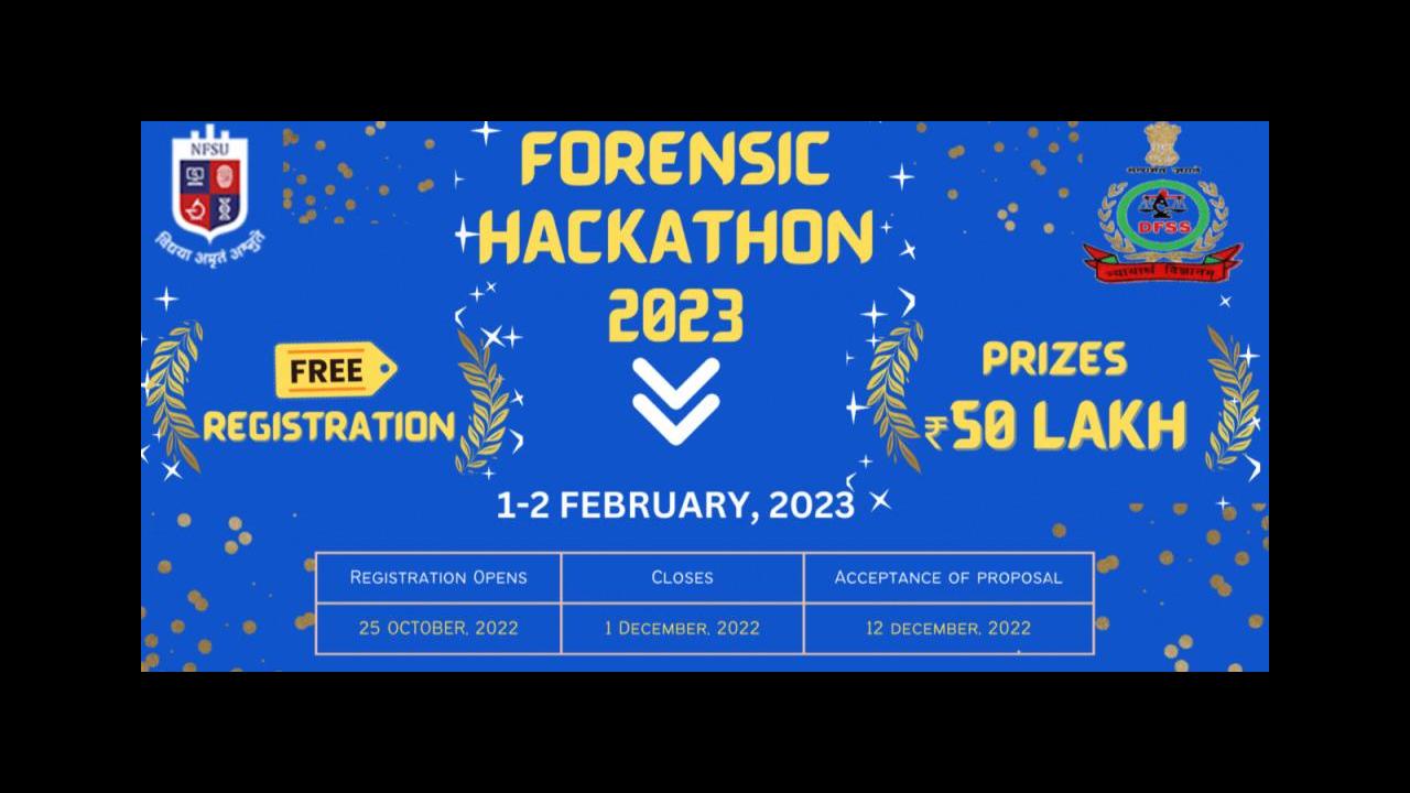 Forensic Hackathon (Feb 2023), Gandhinagar India - Conference