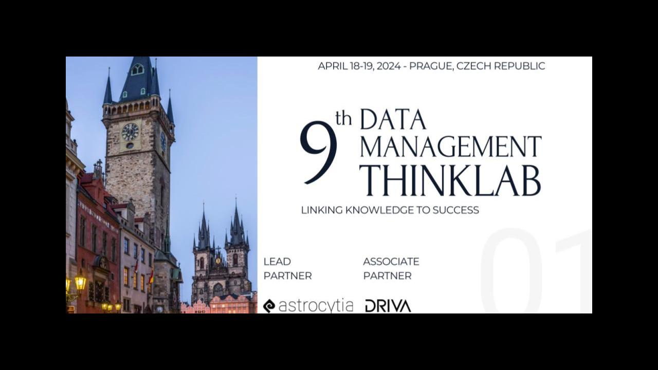 Data Conference (Apr 2024), Data Management Thinklab Conference, Prague Czech Republic - Conference