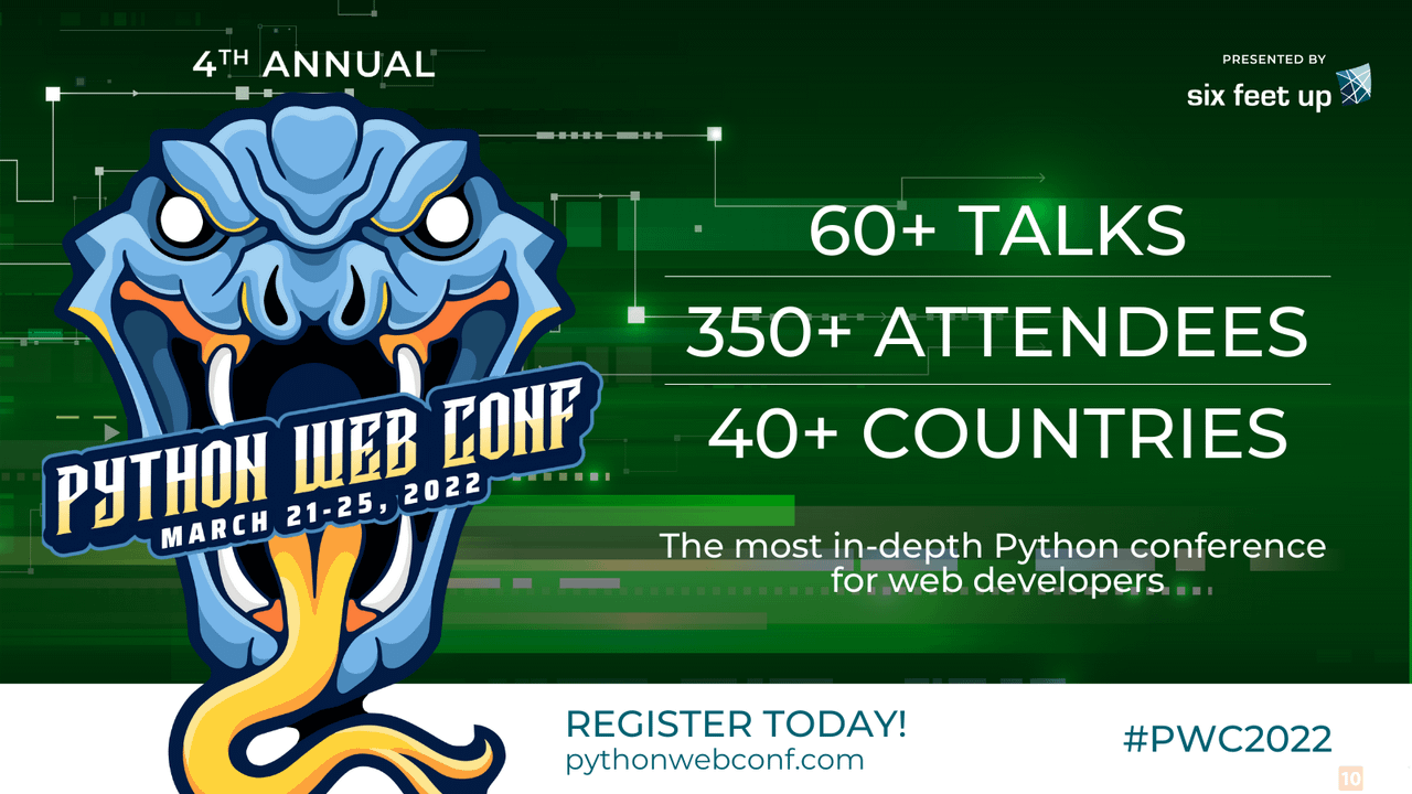 PWC (Mar 2022), Python Web Conference, Online - Conference