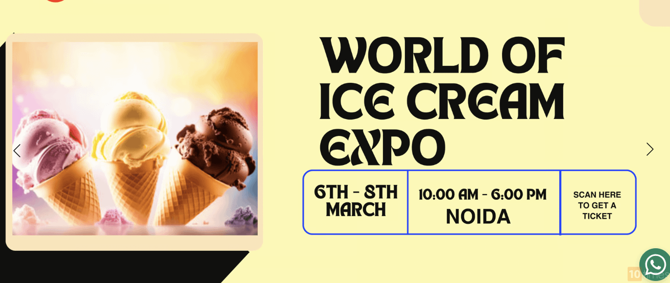 WOICE (Mar 2024), World of Ice Cream Expo, Noida India - Trade Show